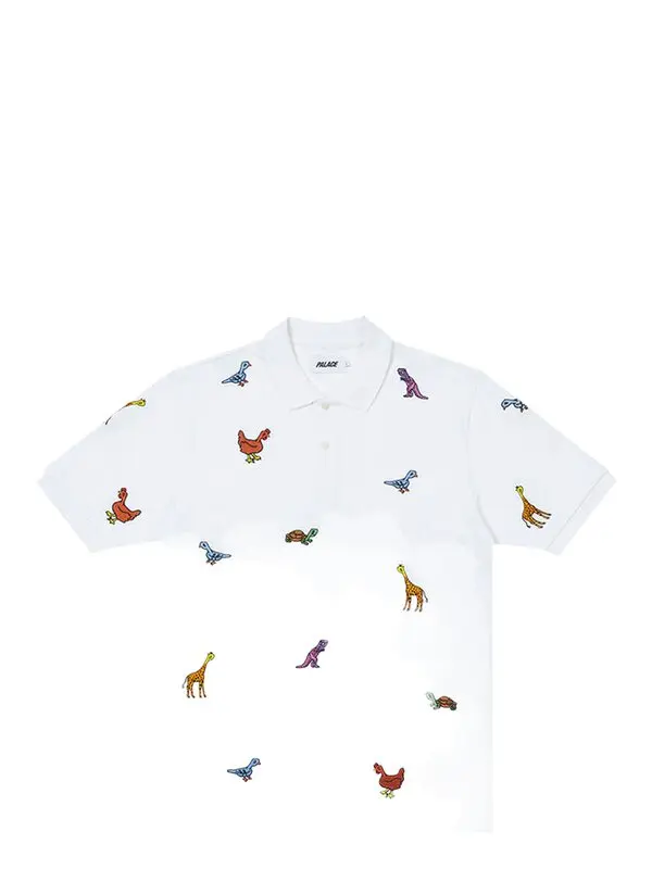 PALACE Animals Polo - White
