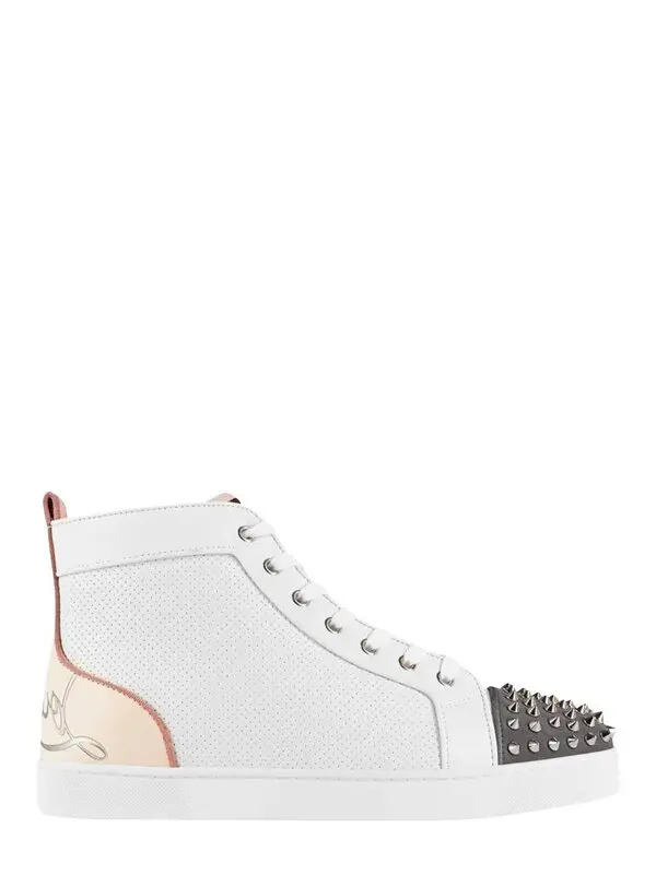 CHRISTIAN LOUBOUTIN Fun Lou Spikes High-top Sneakers - White