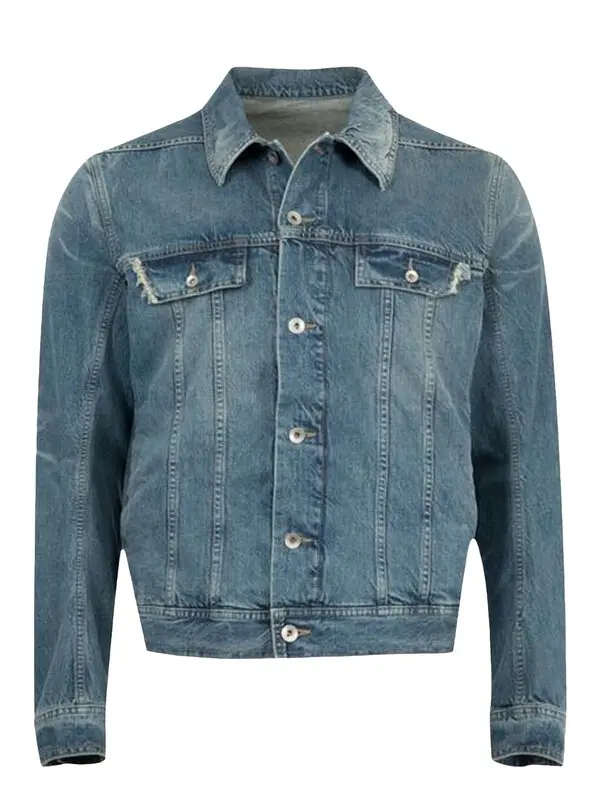Rick Owens Trucker Jacket - Blue