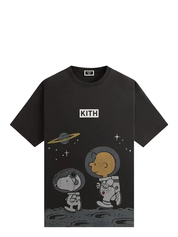Kith For Peanuts Space Vintage Tee - Black