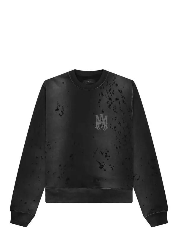 Amiri Logo Shotgun Crewneck - Black