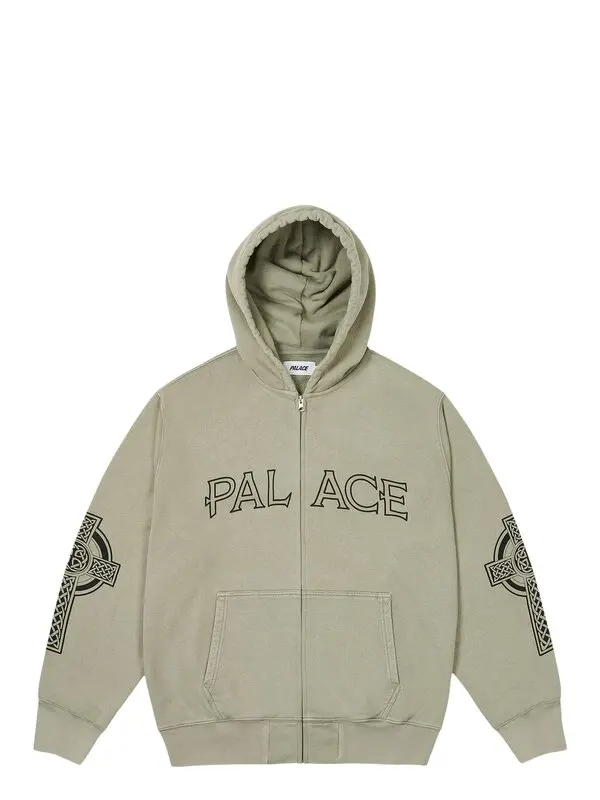 PALACE Celtic Zip Hood - Green