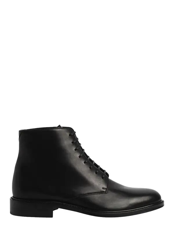 Saint Laurent Army 20 Lace Up Boot - Black