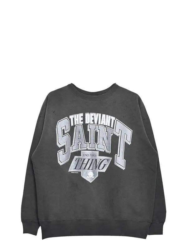 SAINT MXXXXXX Deviant Crewneck Sweatshirt - Black