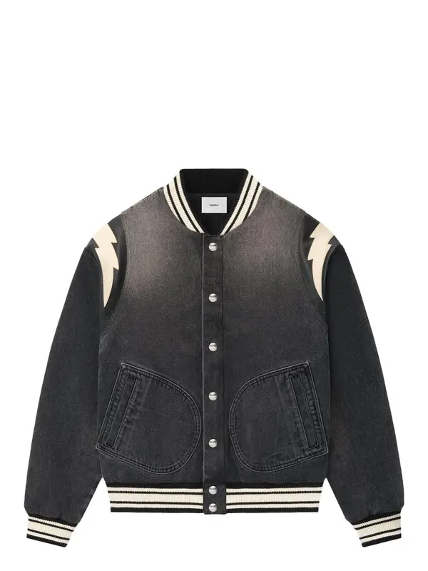 Rhude Denim Lightning Bomber - Black