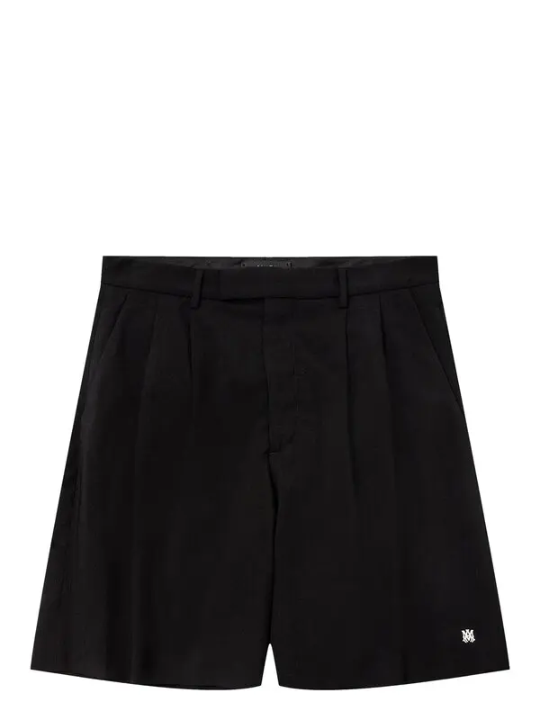 Amiri Double Pleat Shorts - Black