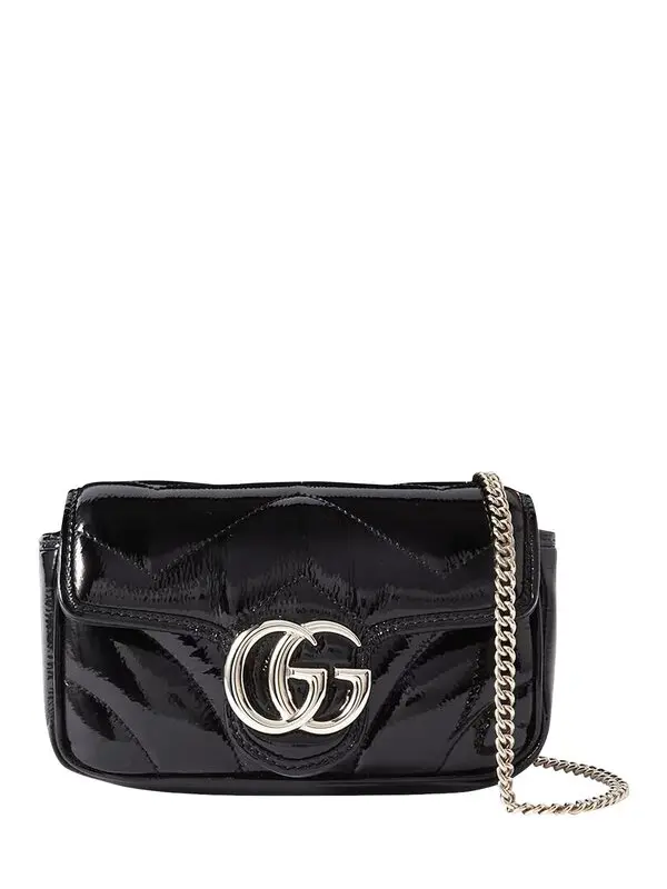Gucci Gg Marmont Super Mini Bag - Black