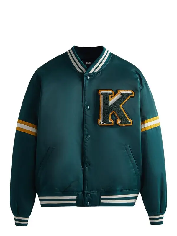 Kith Satin Bomber Jacket - Green