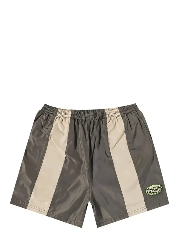 PLEASURES Storm Nylon Active Short - Green