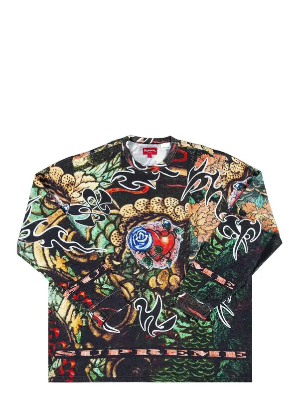 Supreme Sacred Heart Waffle Long-sleeve Top - Multicolor