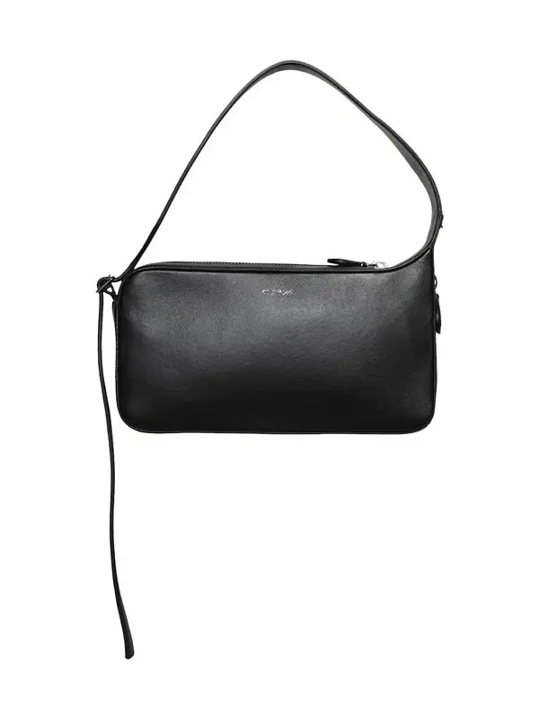 COURREGES Leather Racer Bag - Black