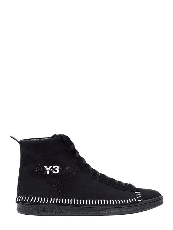 Adidas Y-3 Bynder High Top Sneakers - Black