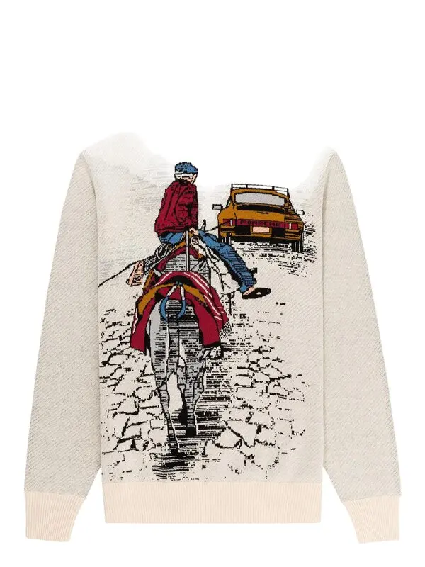 Aimé Leon Dore X Porsche 911sc Pappou Sweater - Cream