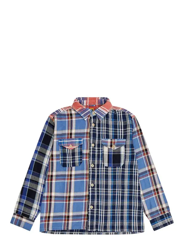 HUMAN MADE Crazy Check Long-sleeve Shirt - Blue