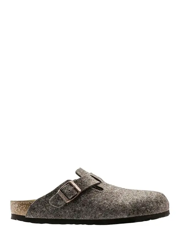 BIRKENSTOCK Boston Wool Felt Clogs - Brown