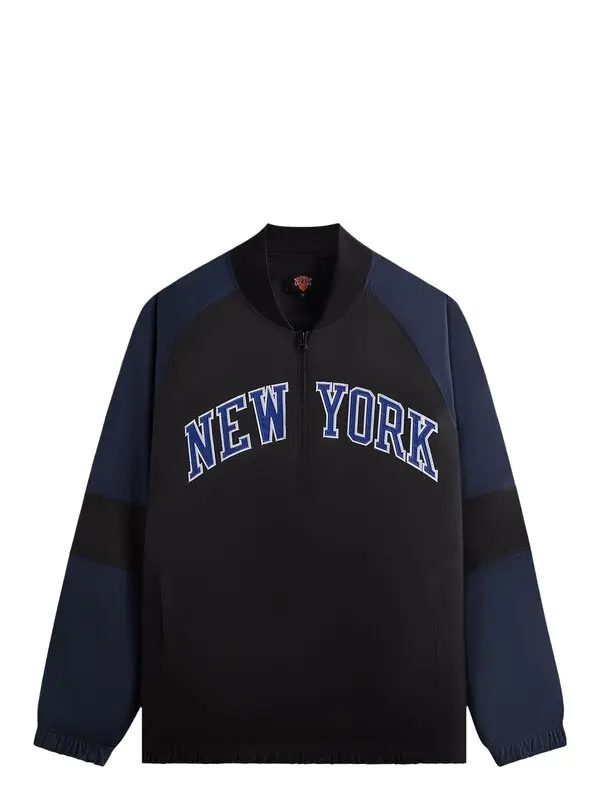 Kith For The New York Knicks Ball Nylon Quarter Zip - Black