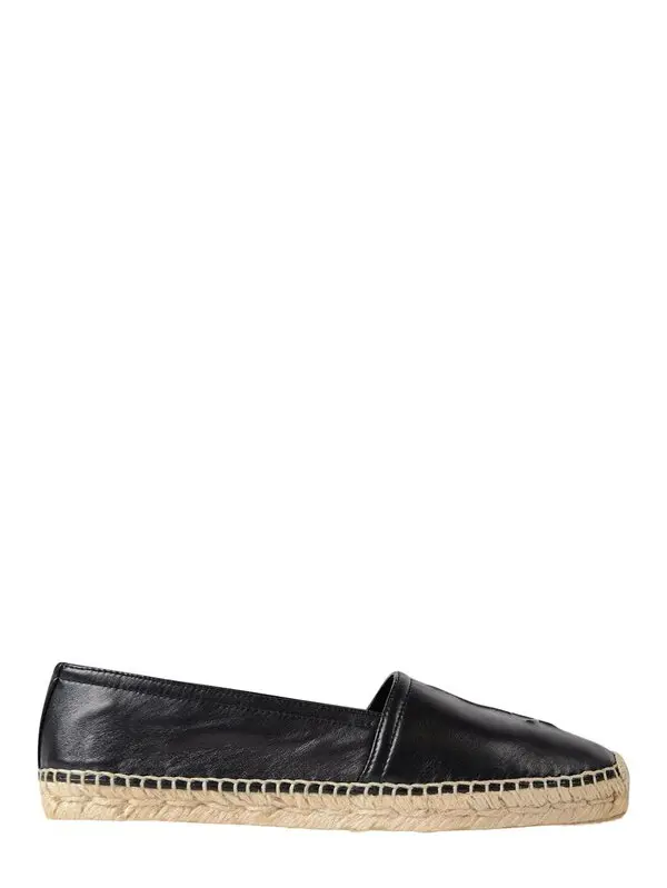 Saint Laurent Logo Espadrilles - Black