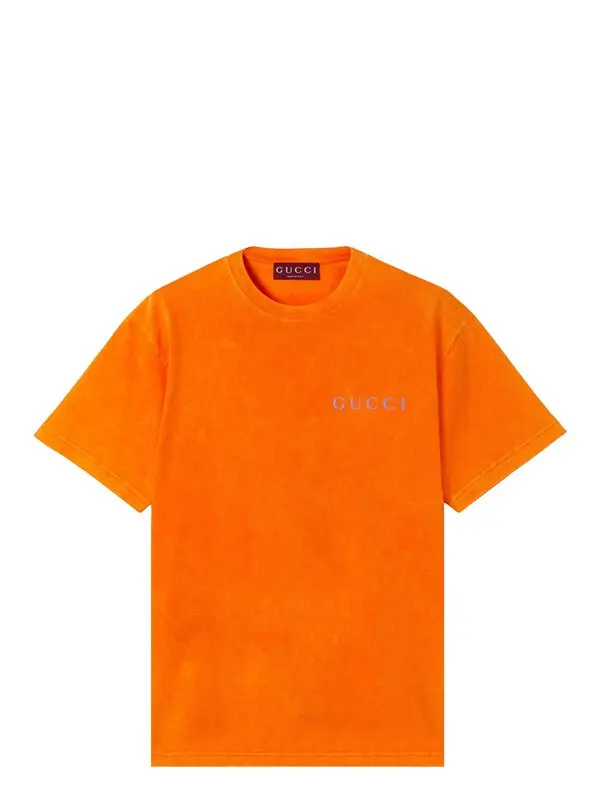 Gucci Printed Jersey T-shirt - Orange