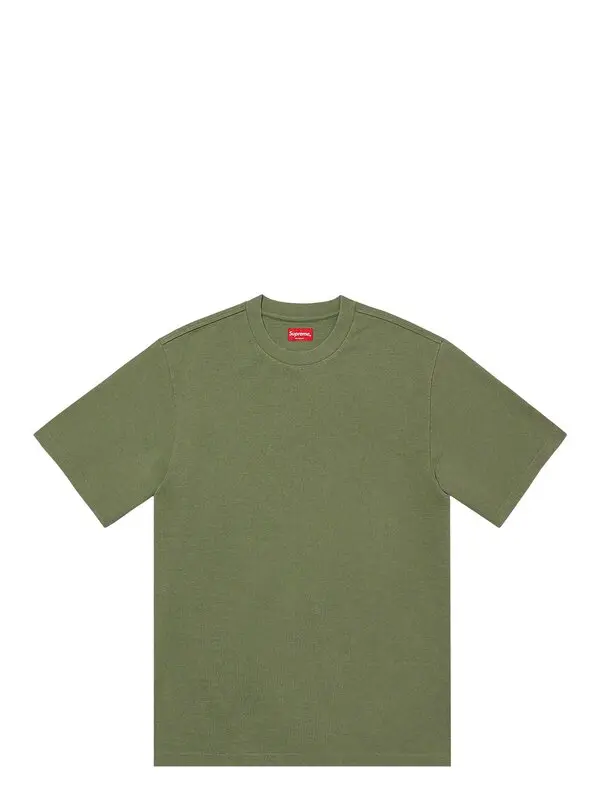 Supreme Contrast Appliqué Short-sleeve Top - Green