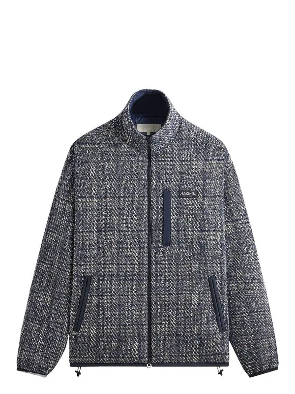 Kith Textured Tweed Claremont Full Zip - Blue