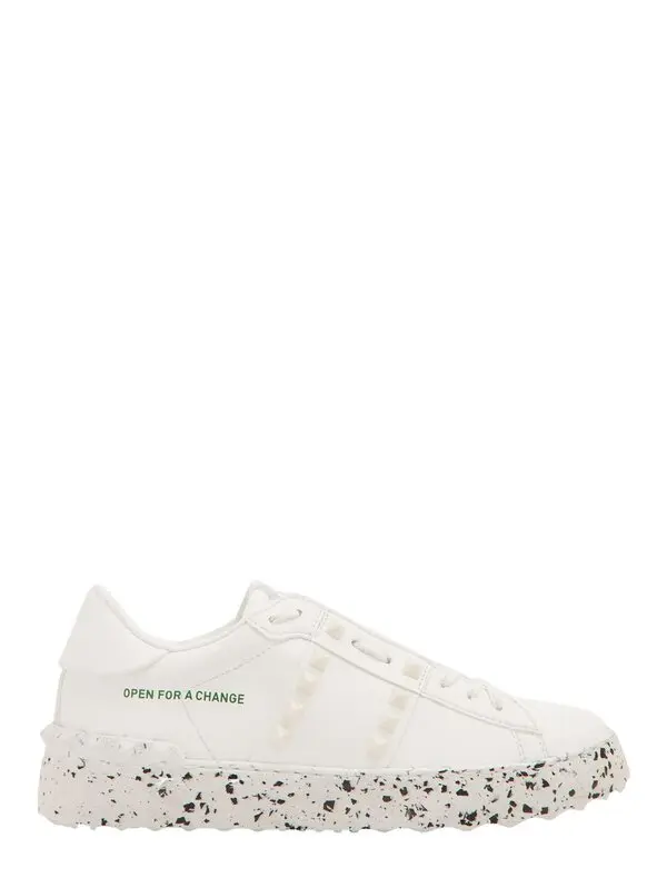 Valentino Garavani Rockstud 'open For A Change' Sneakers - White