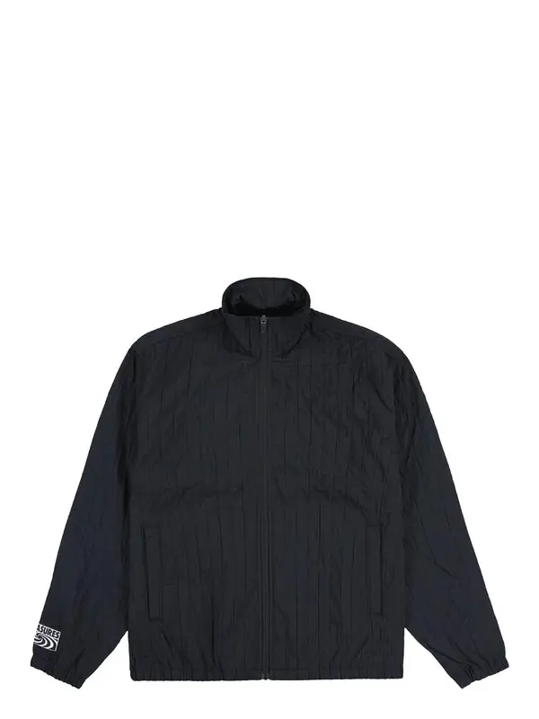 PLEASURES Rescue Pleated Track Jacket - Black