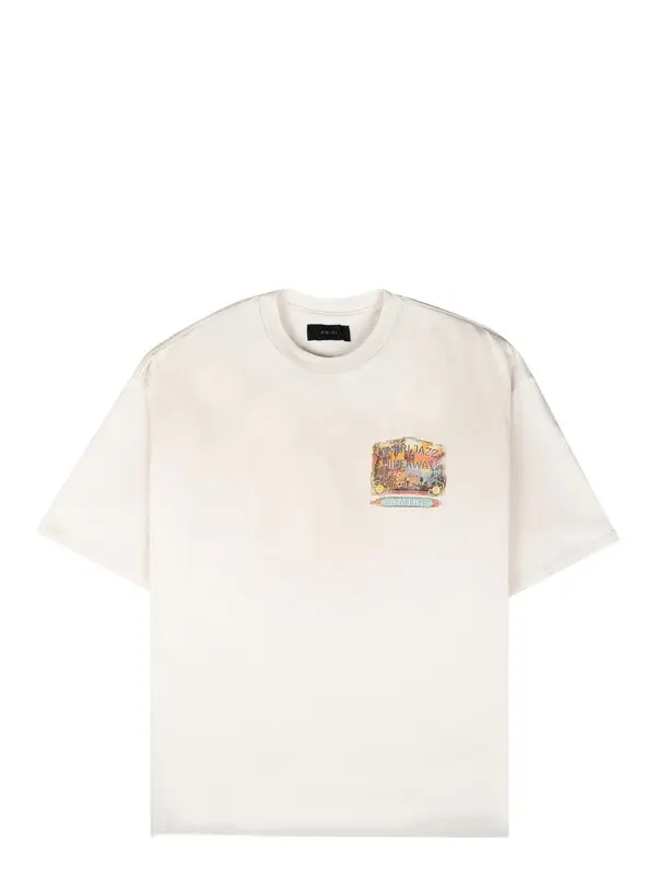 Amiri Jazz Hideaway Tee - Cream