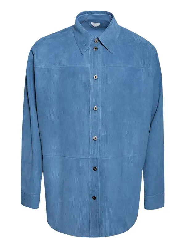 Bottega Veneta Corduroy Shirt - Blue