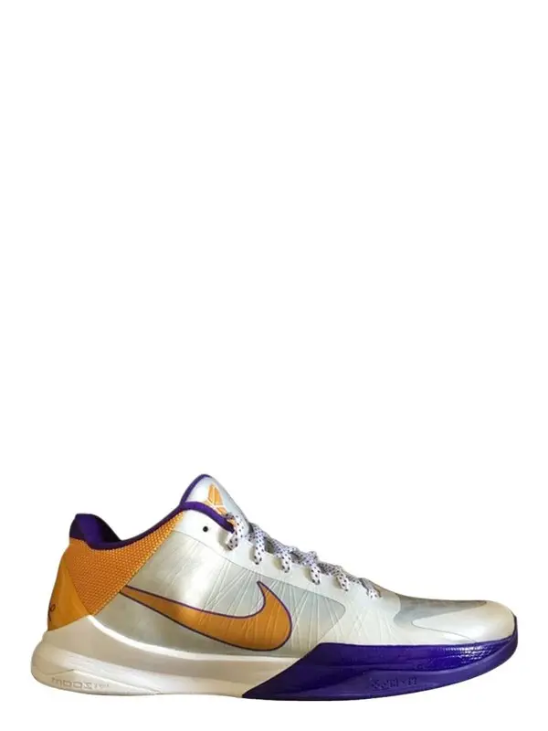 Nike Zoom Kobe 5 Lakers Home Sneakers - White