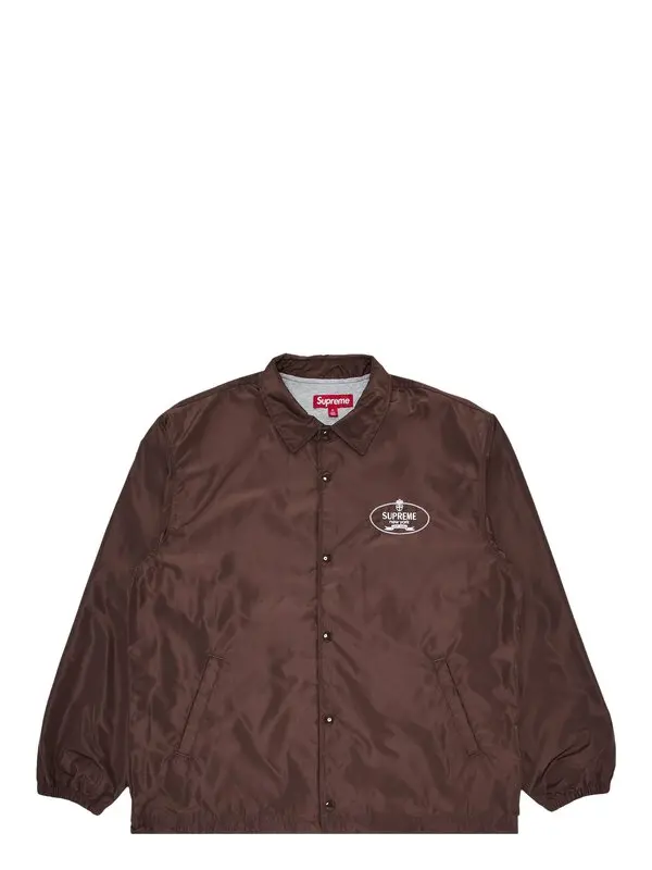 Supreme Crest Coaches Jacket - Brown