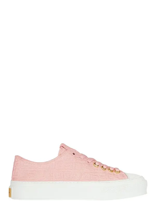 Givenchy City 4g Embroidered Sneakers - Pink
