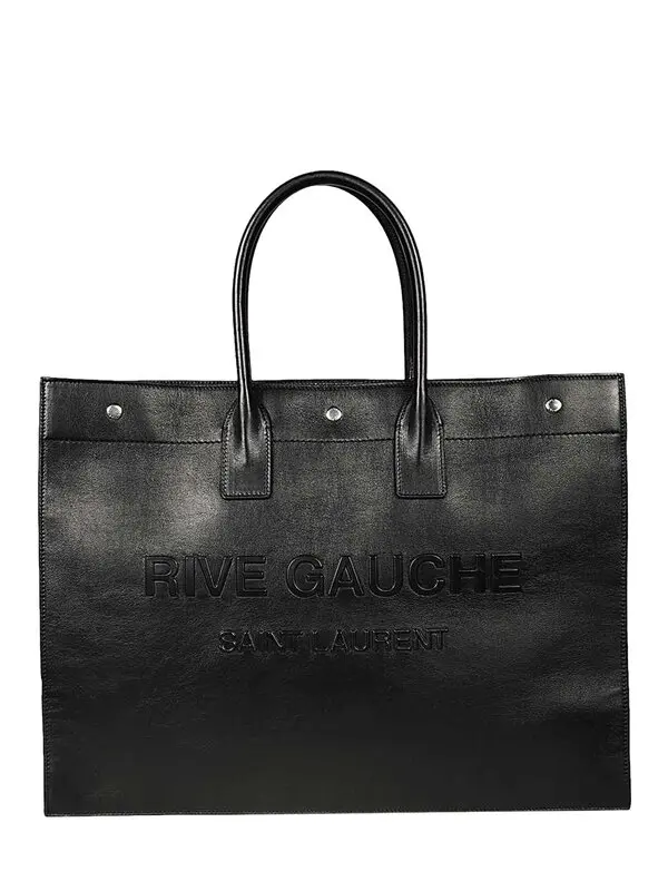 Saint Laurent Rive Gauche Large Tote Bag - Black