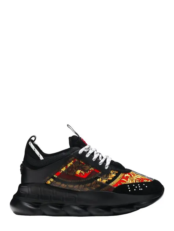 Versace Chain Reaction Sneakers - Black