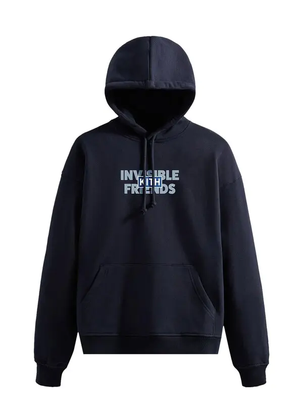 Kith For Invisible Friends 'nocturnal' Hoodie - Blue