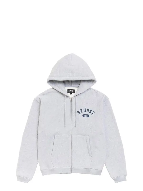 StÜssy Varsity Zip Hoodie Heather - Grey