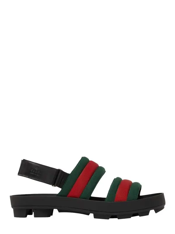 Gucci Web Sandals - Black