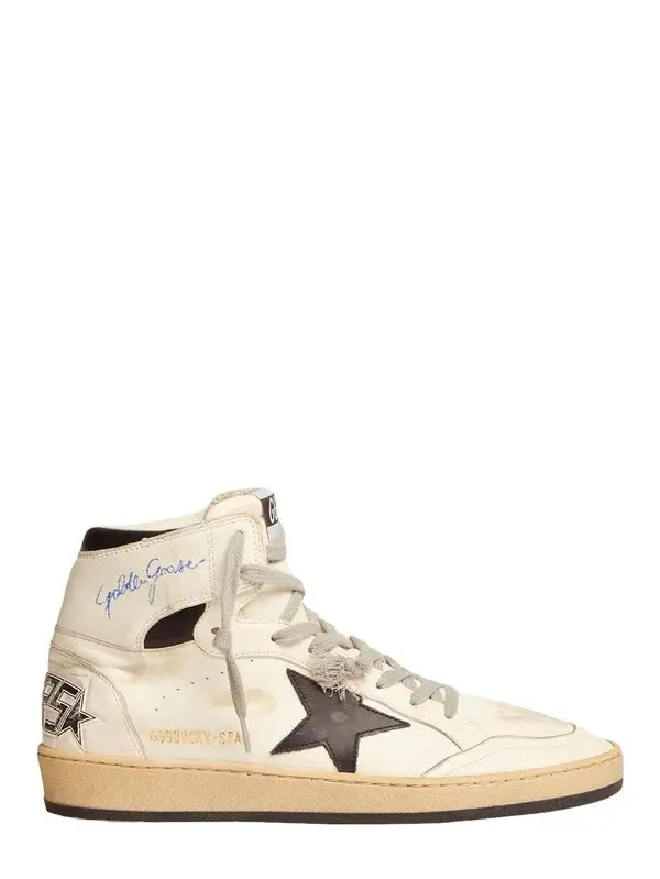 GOLDEN GOOSE Sky Star High-top Sneakers - White