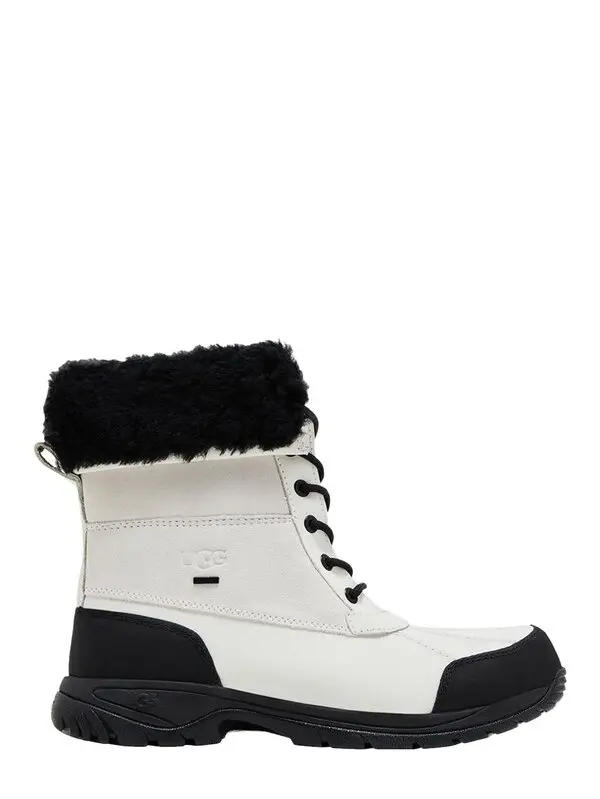 UGG Butte Leather Snow Boots - White