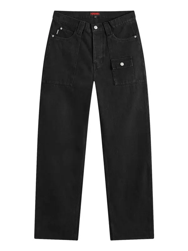PLEASURES Grind Baggy Jeans - Black