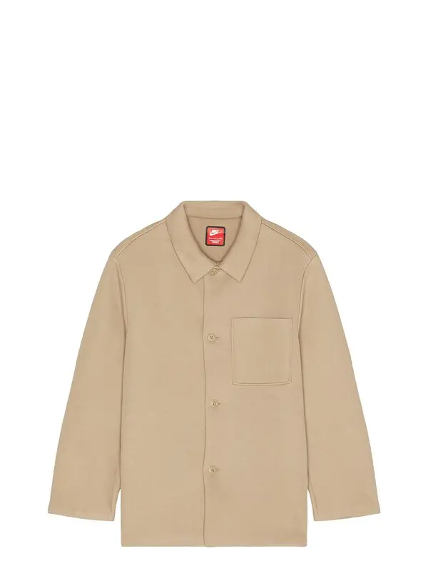 Nike Tech Fleece Reimagined Oversized Shacket - Tan