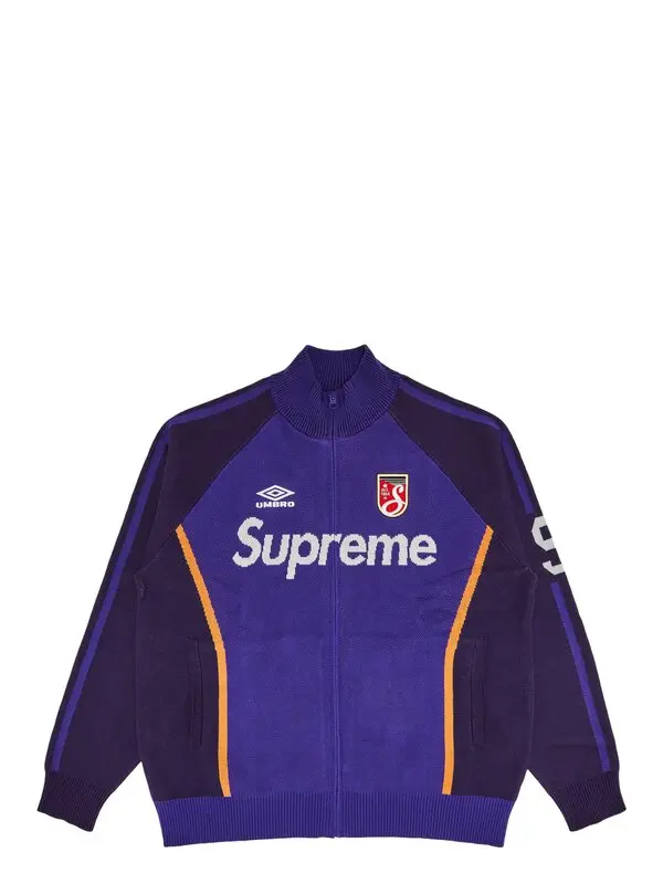 Supreme Zip Up Sweater - Purple