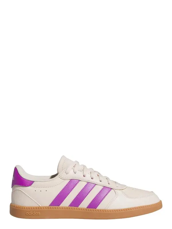 Adidas Breaknet Sleek Lace Up Sneakers - Cream
