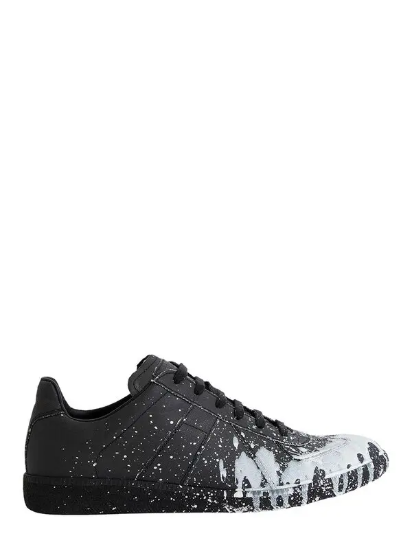 MAISON MARGIELA Replica Paint Splatter Sneakers - Black