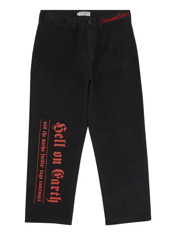 Supreme X Bernadette Corporation Old English Chino Pant - Black