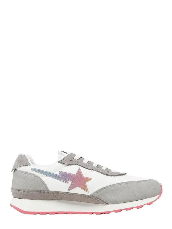 BAPE Roadsta Express Iridescent Sneakers - White