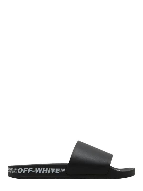 Off-White Industrial Belt Sliders - Black