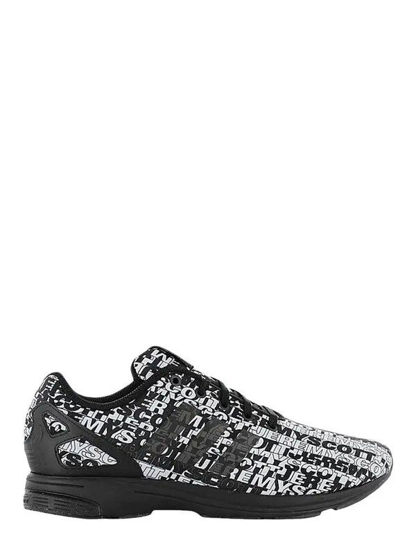 Adidas Jeremy Scott X Zx Flux 'tech Logo' Sneakers - Black