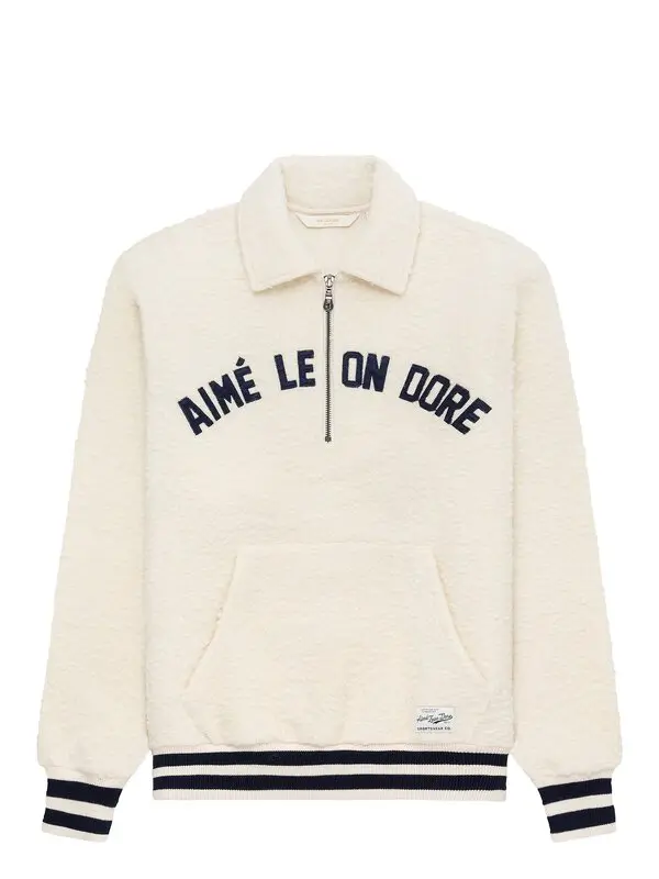 Aimé Leon Dore Casentino Half-zip Pullover - Cream