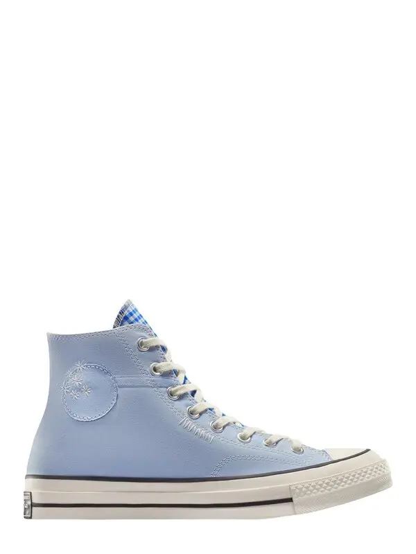 CONVERSE Chuck 70 High Upcycled Chambray & Gingham - Blue