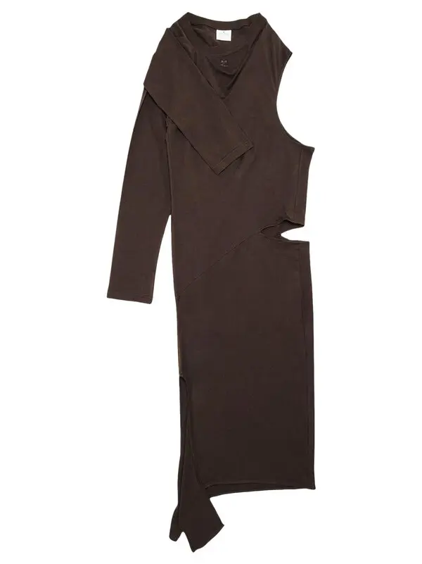 COURREGES Off Shoulder Dress - Brown